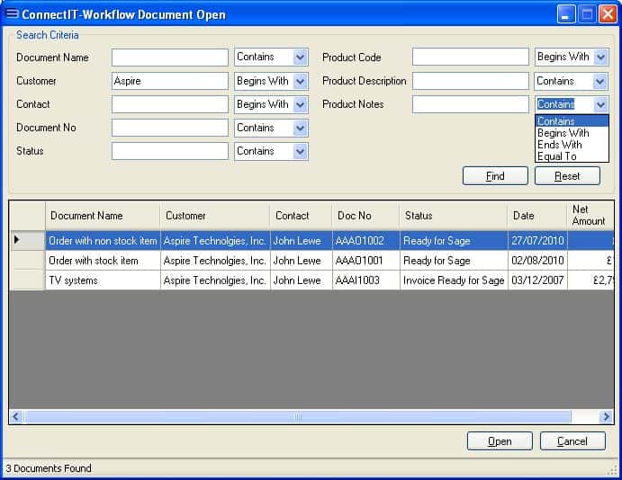 Improved Document Search function for QuoteWerks - Hilltops IT